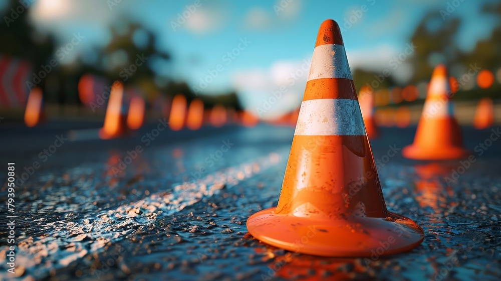 Traffic management strategies for a cement road construction project ...