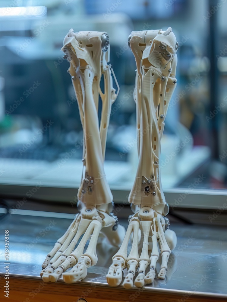 3D printing of prosthetic limbs based on digital scans, providing ...