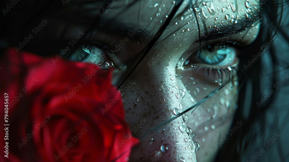 Capture the heartbreaking beauty of love lost with a dramatic macro ...
