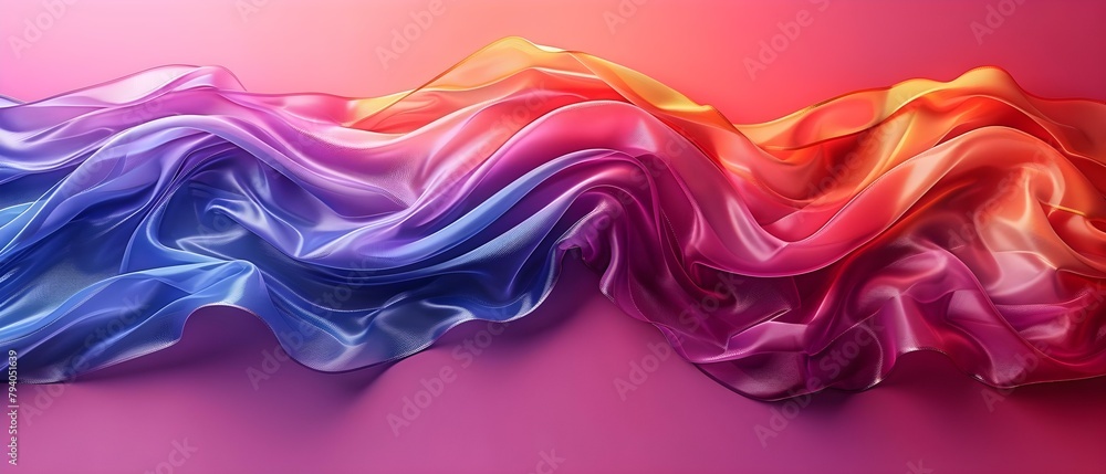 Description LGBTQ Pride flag with dark purple gradient symbolizing ...
