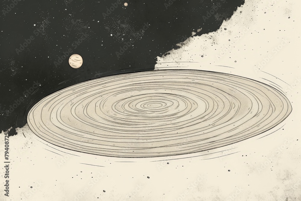 Saturn from space - realistic and beautiful - approaching planet with ...