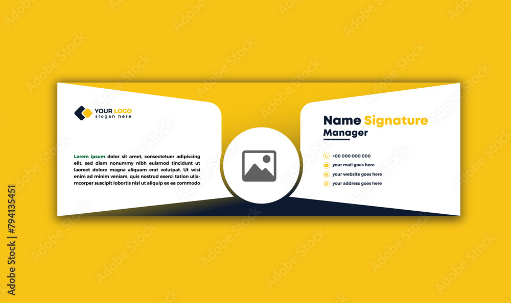 Professional Email signature template design. Corporate, Modern Eye ...