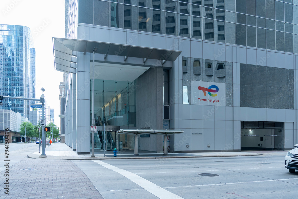 Houston, Texas, USA - April 14, 2024: TotalEnergies office in Houston ...