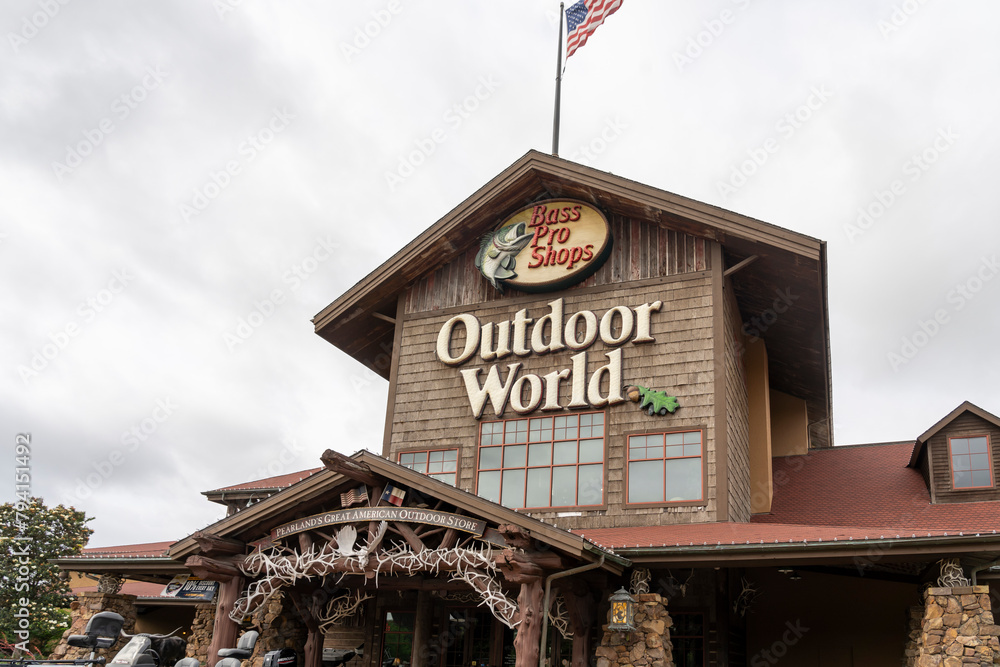 Pearland, Texas, USA - April 15. 2024: A Bass Pro Shops store in ...