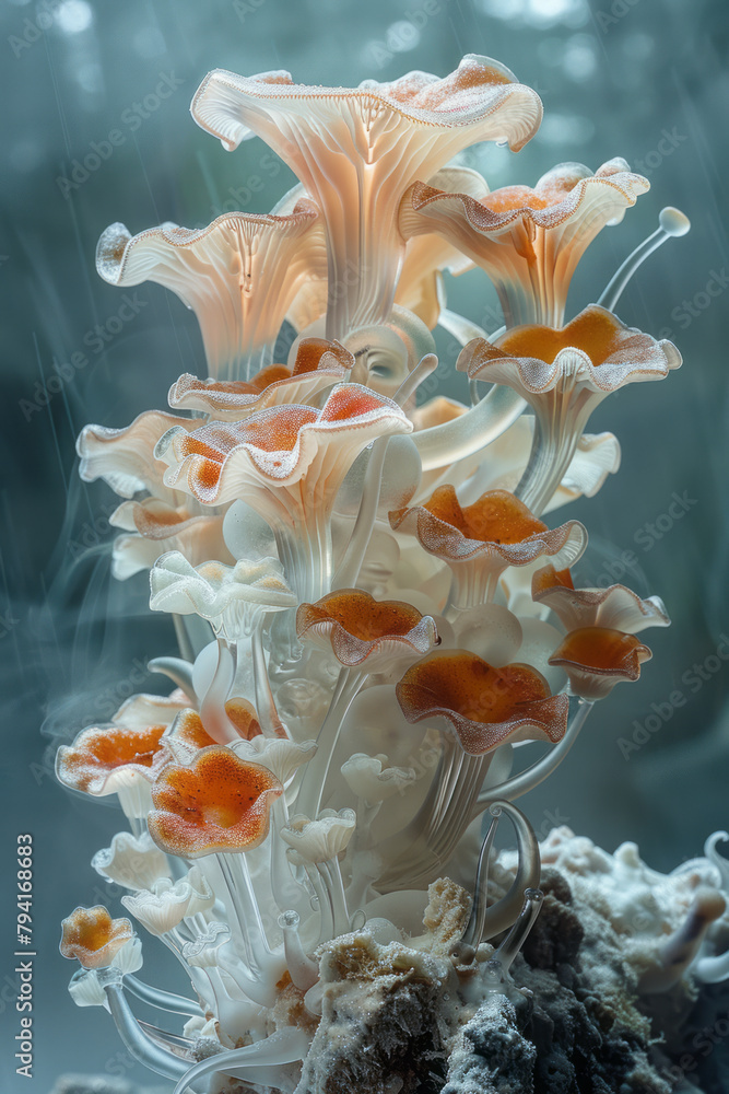 A collection of glass sculptures that capture the frozen movement of ...