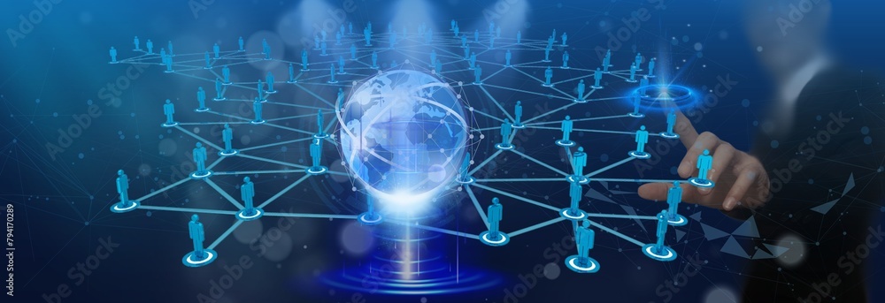 The concept of connecting the world without borders Connect ...