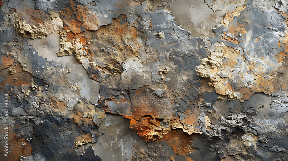 Design a digital artwork that showcases a rugged stone texture ...