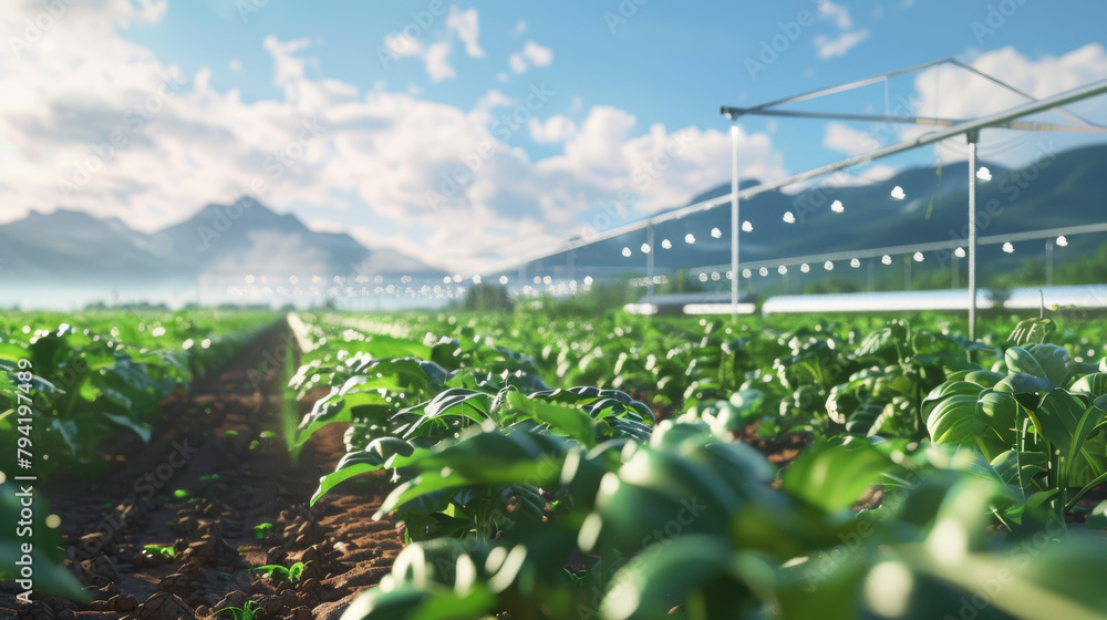 Industrial agriculture practices such as mechanized farming, irrigation ...