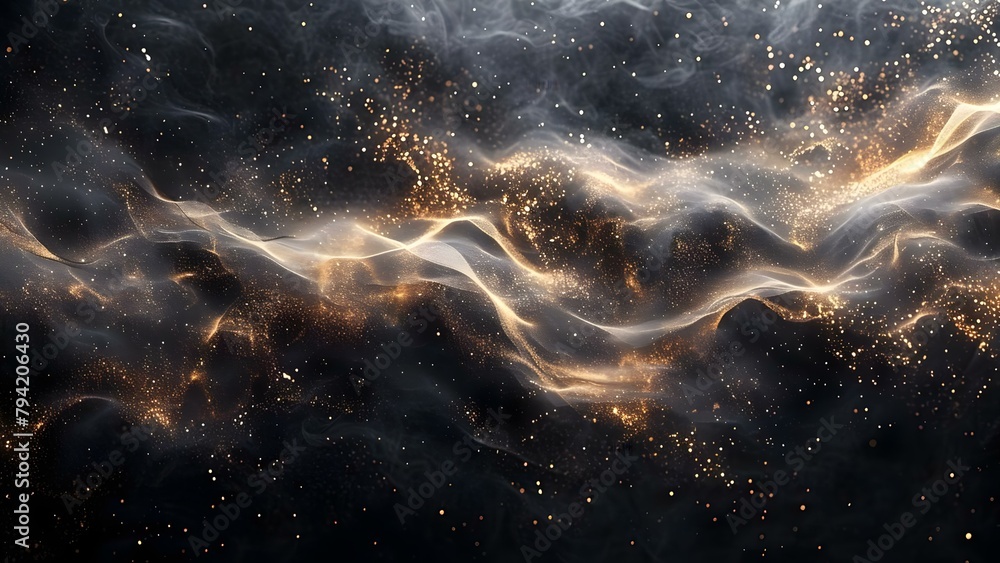 Stock-illustrationen Visual Representation of Quantum Computing Processes Inspired by Texture ...