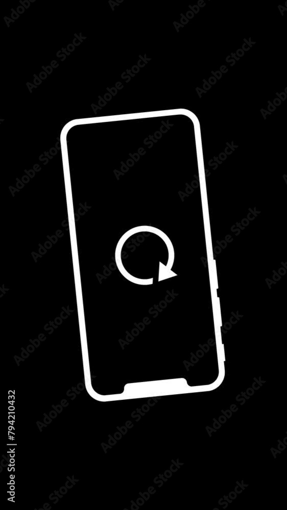 Phone Rotation animation. Turn you Smartphone and rotate device screen ...
