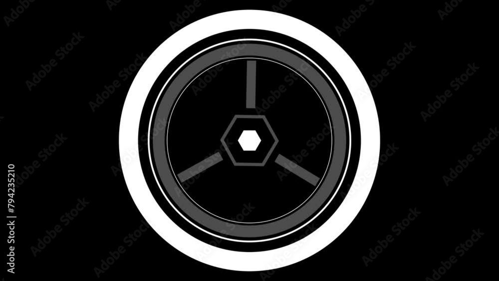 Loading animation or progress bar HUD element digital - pending loading ...