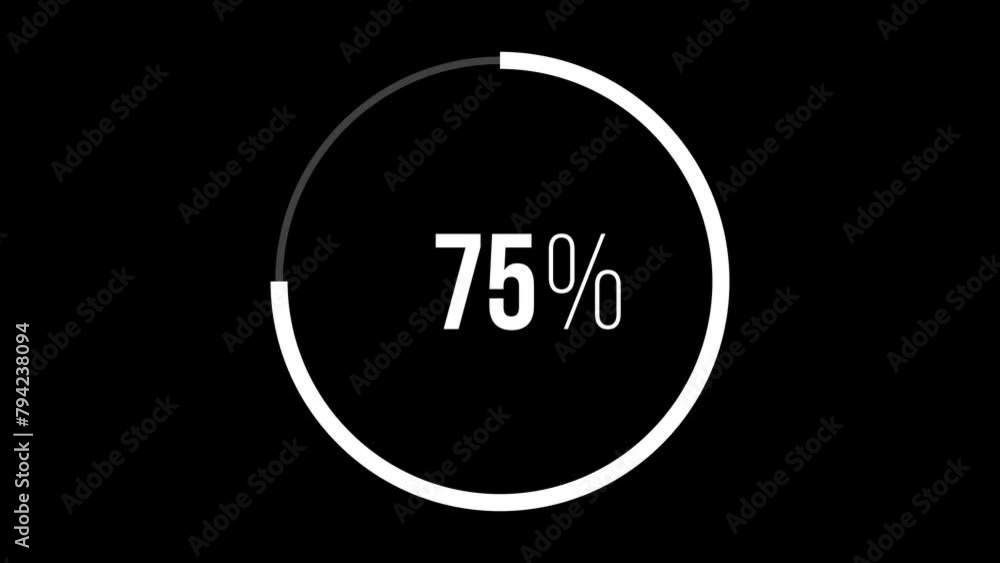 Loading animation or progress bar HUD element digital - pending loading ...