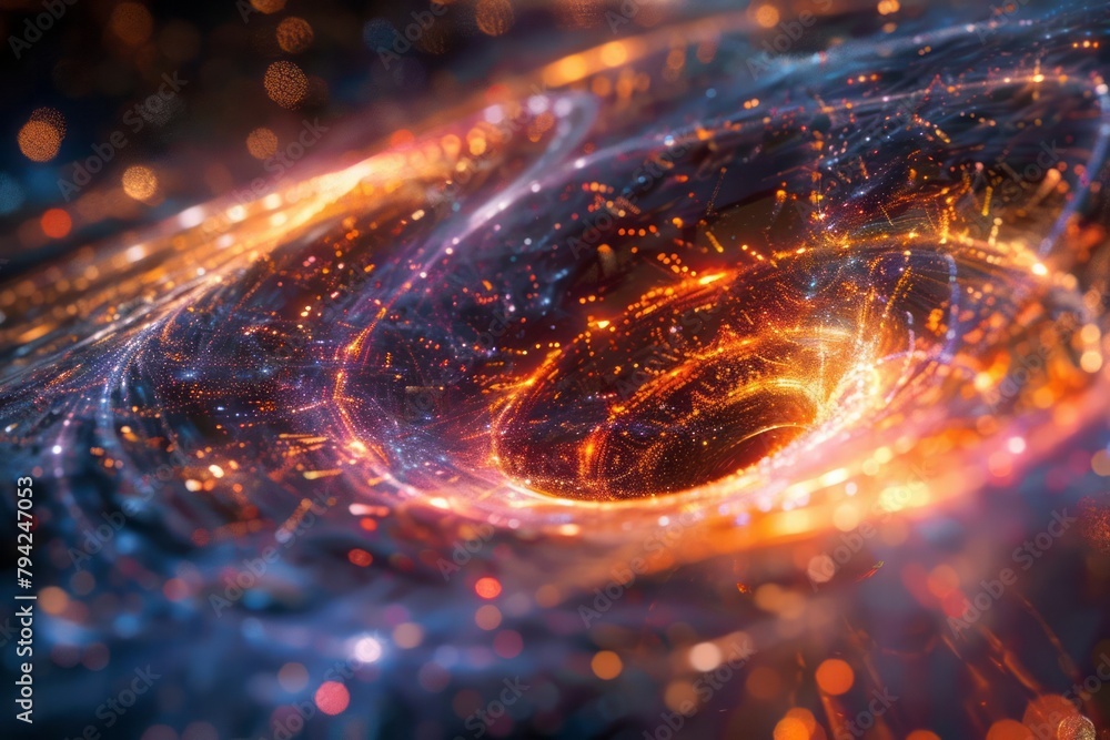 Cosmic microwave background radiation, afterglow of the Big Bang, with ...
