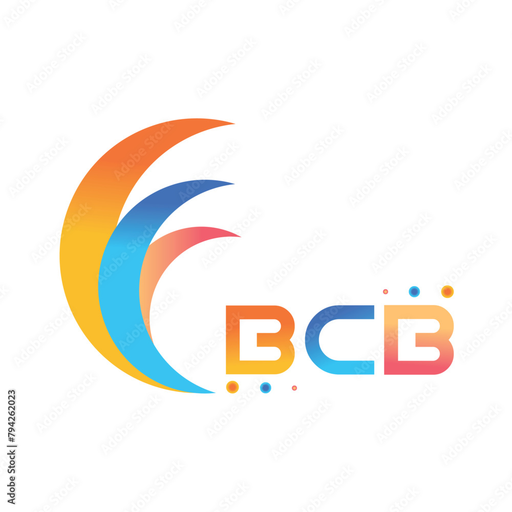 BCB letter technology Web logo design on white background. BCB ...