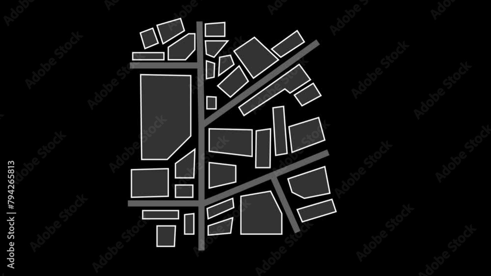 Global Black World Map Loop. This animated World map with visual ...