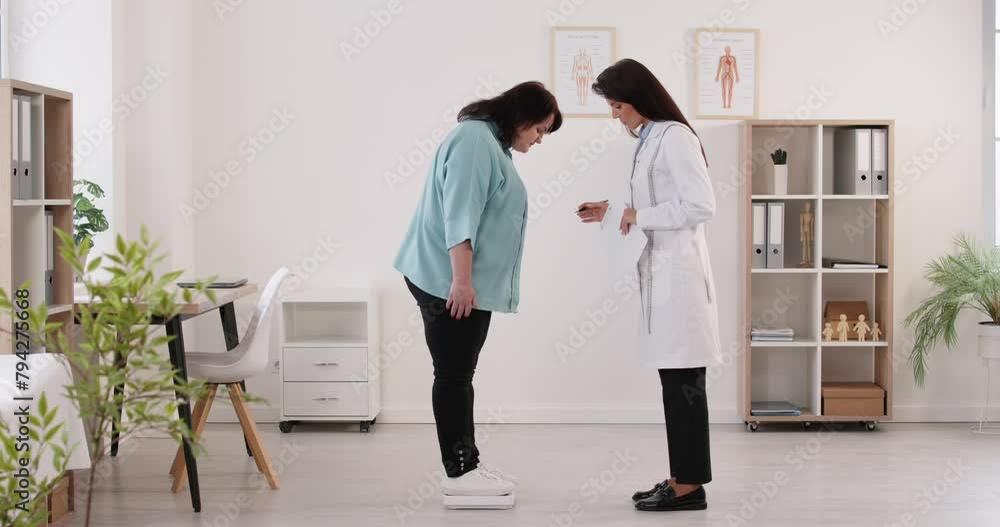 Fat heavy stout overweight obese patient with metabolic syndrome ...