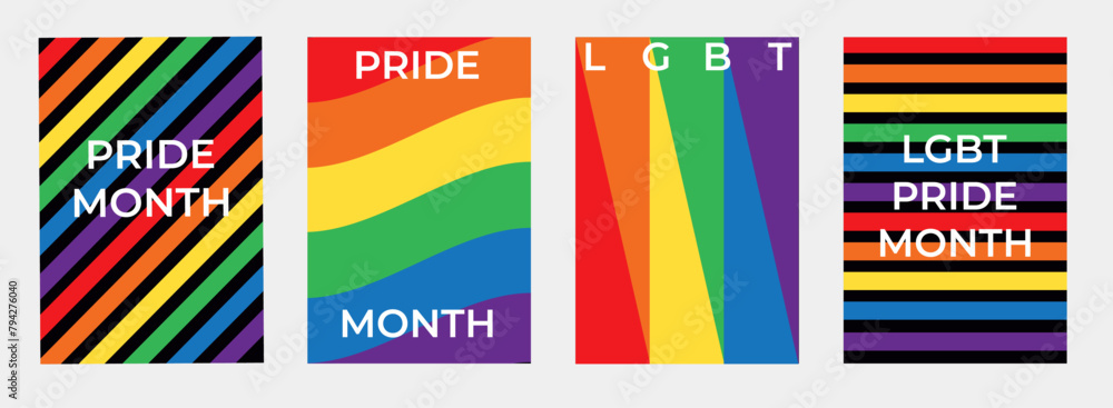 Vector happy lgbtq pride month, lgbtq, gay, social media wishes or ...