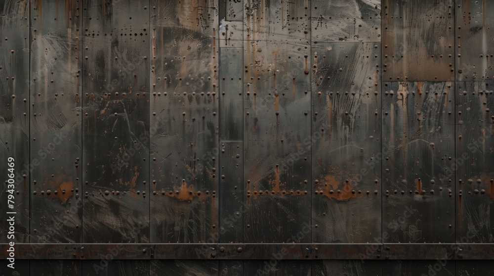 Dark Brutalist Giant Metal Sheets Texture Stock Photo | Adobe Stock