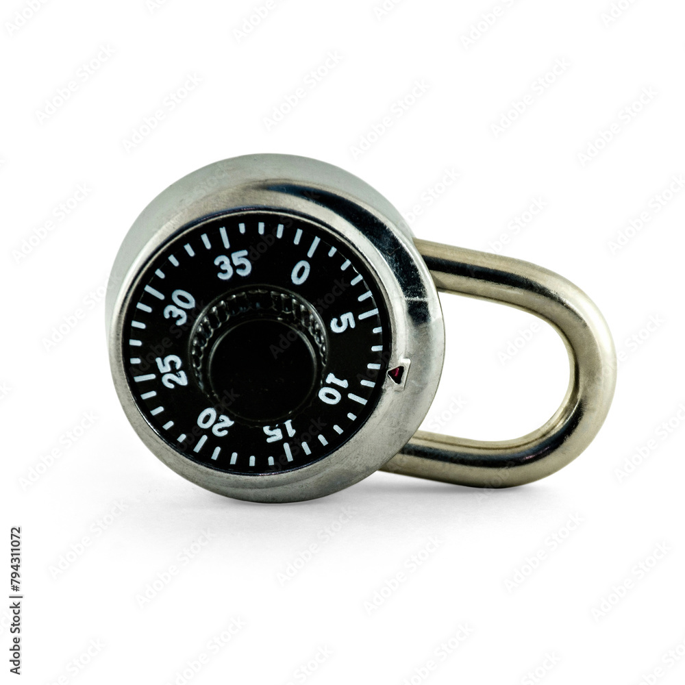 Rotating wheel combination steel security padlock, with transparent ...