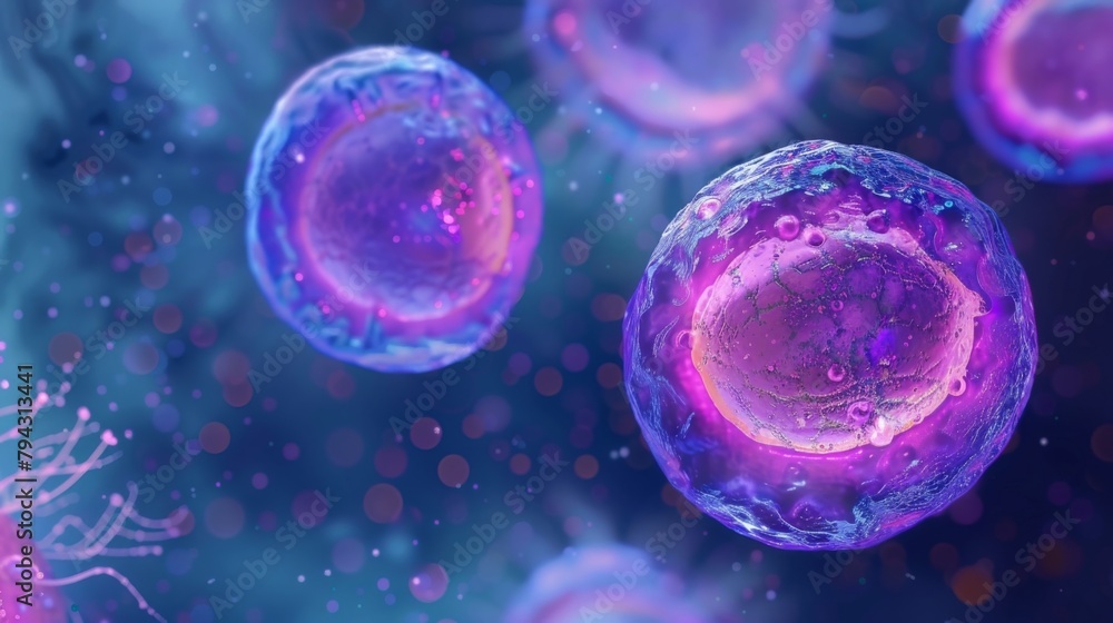 The fifth image depicts the process of mitosis with the protozoans ...