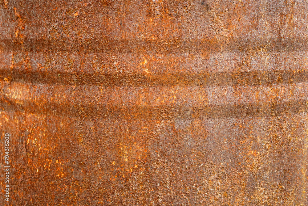 Rust of metals barrel container texture.Corrosive grunge rusted on old ...