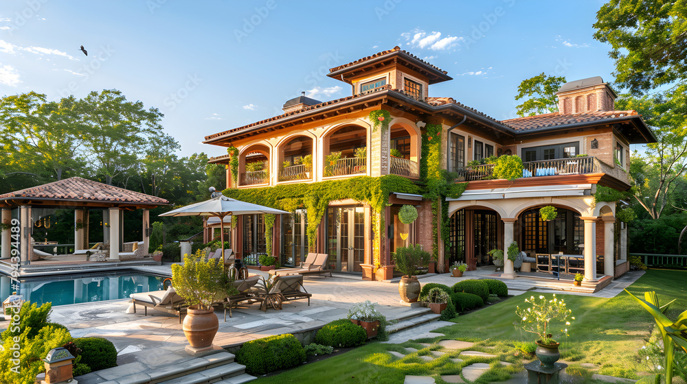 Mediterranean villa with sprawling garden and private beach access in ...