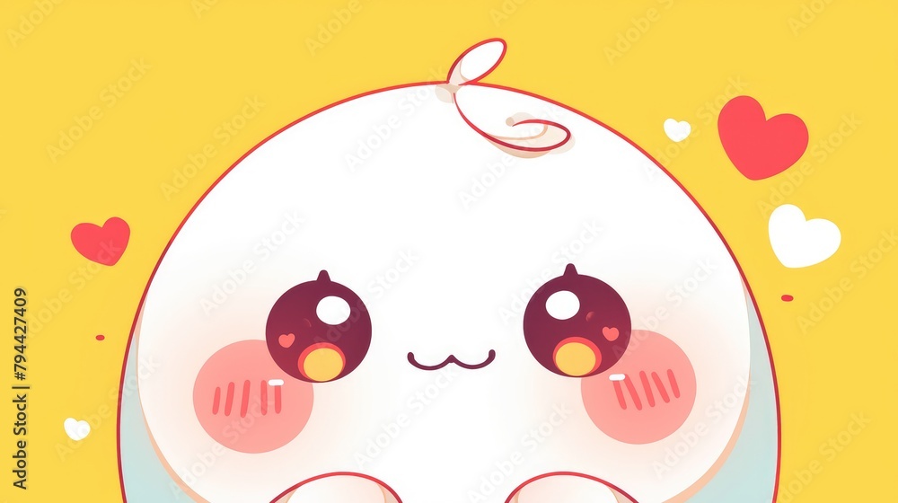 The cute character with a round face and adorable expression is known ...