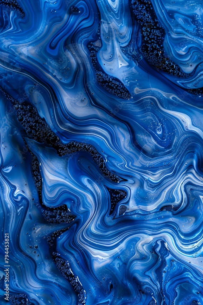 Witness the hypnotic allure of abstract water patterns, where intricate ...