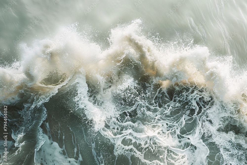 Witness the dynamic energy of abstract water formations, where ...