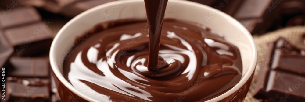 Lose yourself in the luscious embrace of liquid chocolate, its smooth ...
