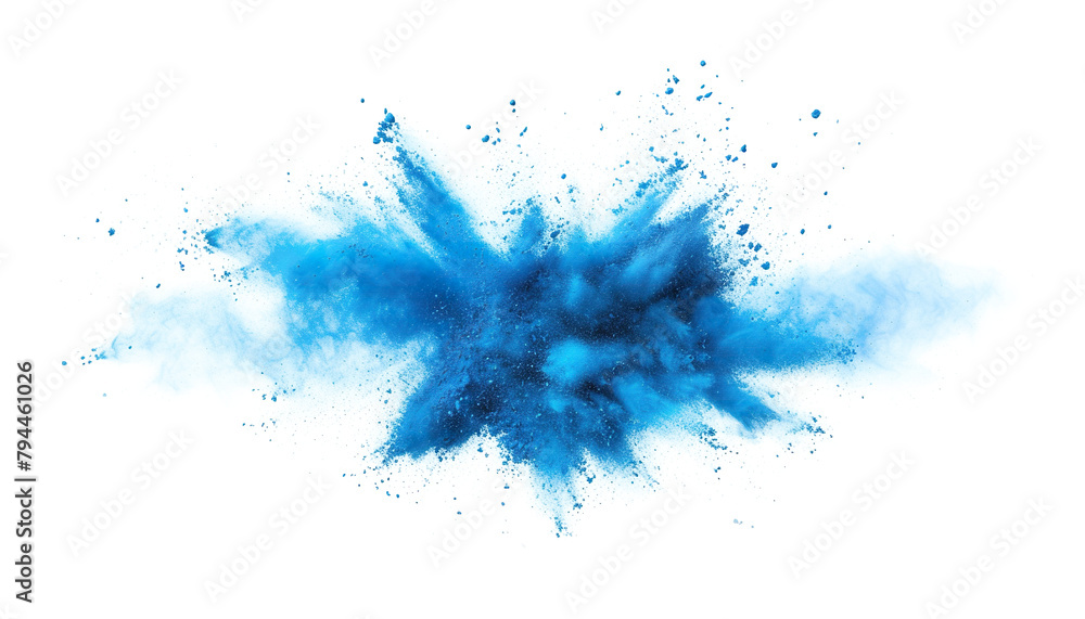 blue aquamarine turquoise color powder dust explosion PNG transparent ...
