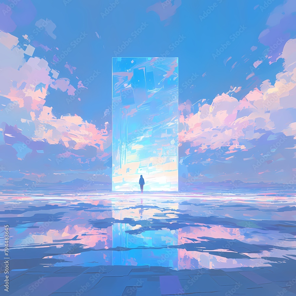 An introspective exploration of identity and purpose, captured in a ...