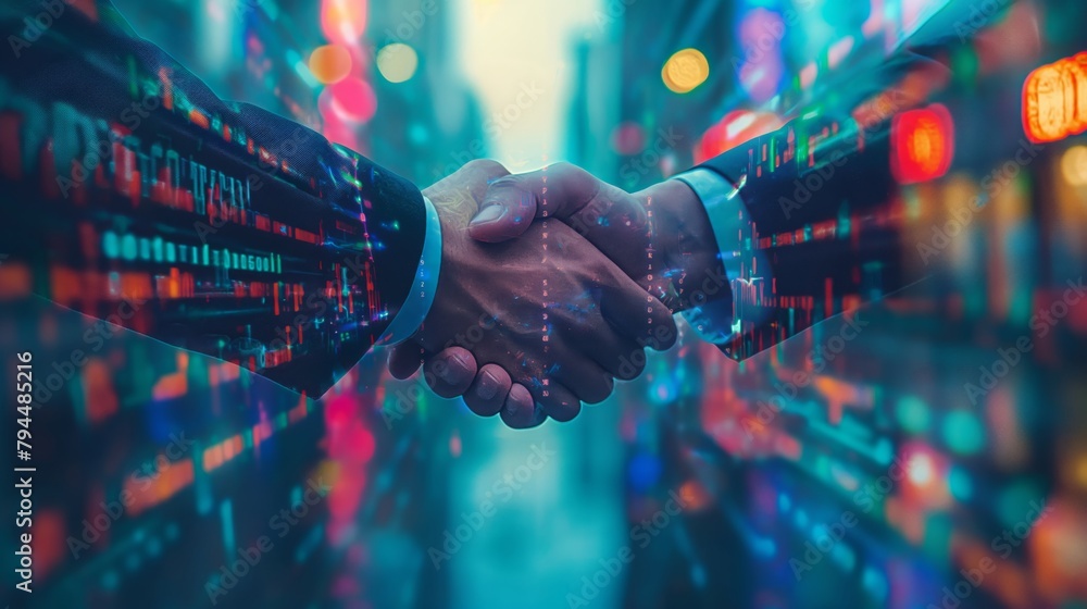 Partnership handshake strategic global agreement agreed singed data ...