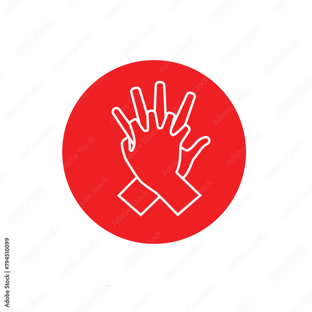 CPR logo. Medical resuscitation In an emergency. Vector clipart medical ...