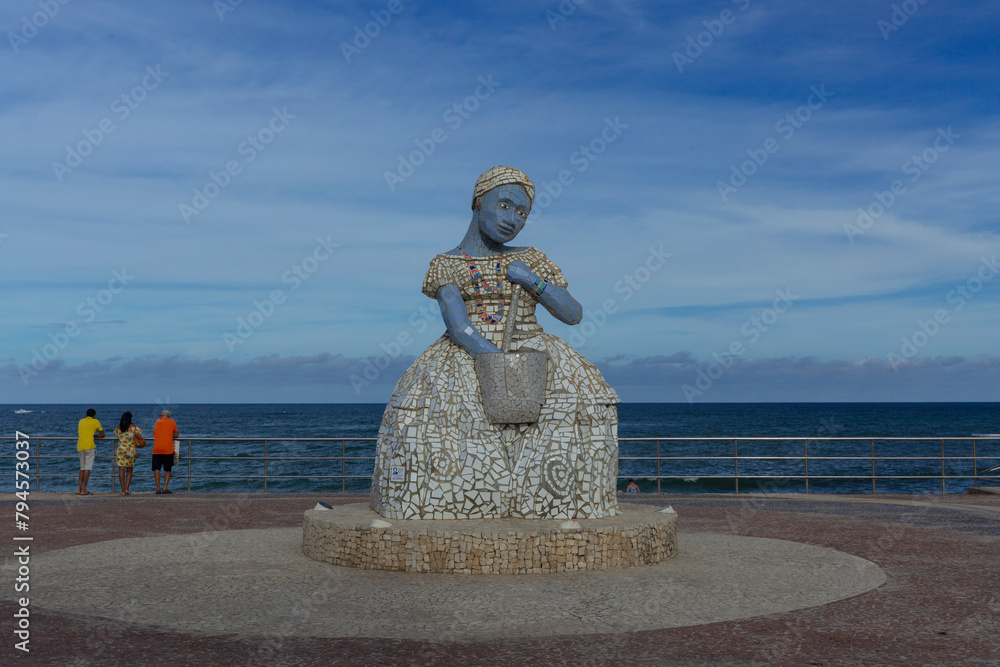 Salvador Bahia Brazil, April 01. 2024: Largo das Baianas in the ...