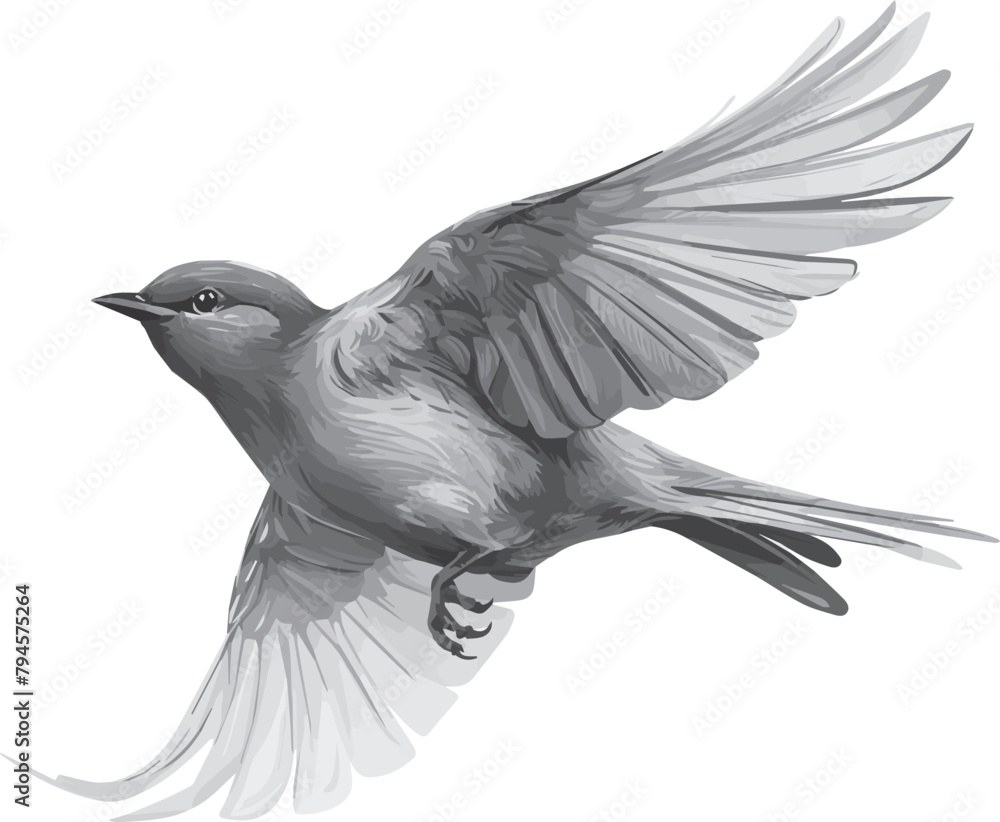 One continuous line drawing of flying up dove. Bird symbol of peace and ...