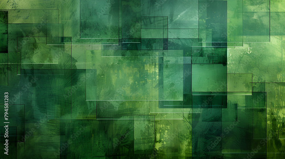 plantilla de figuras geométricas en rectángulos, colores en diferentes ...