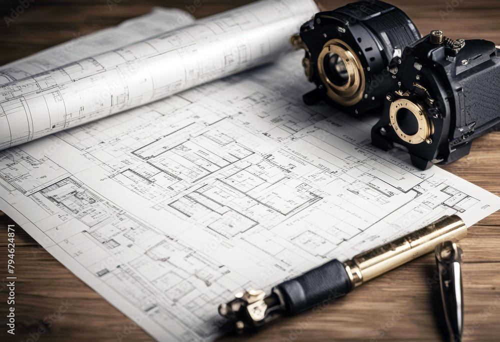 'text your place table ruler pencil plans architectural plan ...