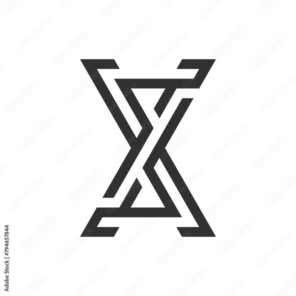 Monogram X. Design vector X logo. Monogram initial letter mark X logo ...
