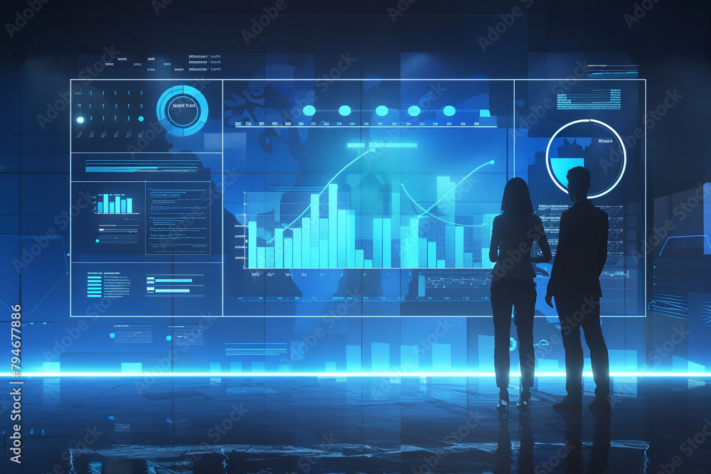 Use AI technology to design a professional backdrop for a business ...