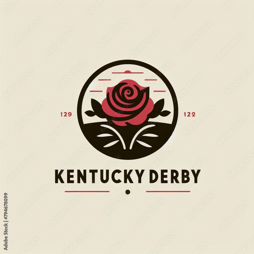 Kentucky Derby Logo Design Stock Illustration | Adobe Stock