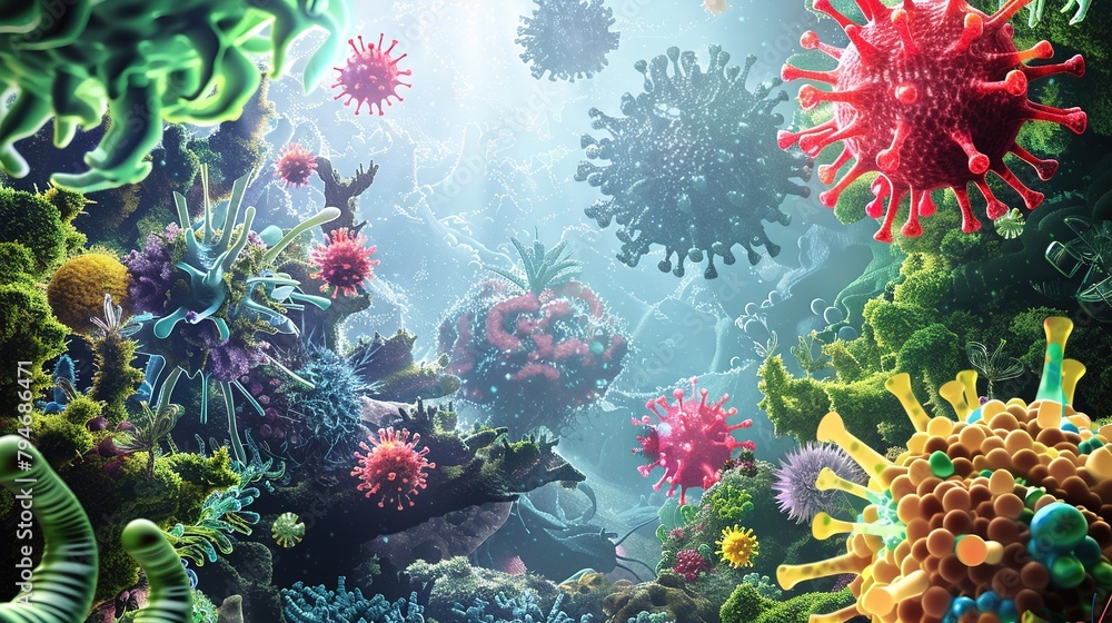 viruses infecting different organisms such as animals, plants, and bacteria, while incorporating ...