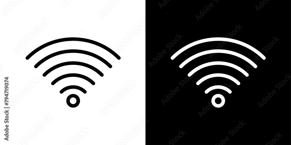 Vetor de Connectivity Signal Icon Set. Wi-Fi Network and Internet Wave ...
