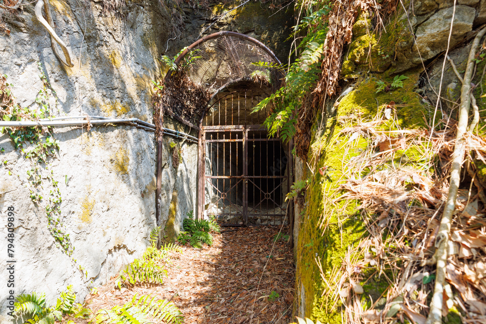 Underground tunnels constructed by the Japanese Army during the Pacific ...