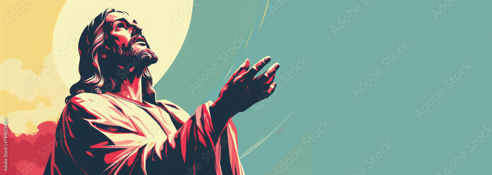 Jesus Christ banner with Copy space, Jesus of Nazareth a first century ...