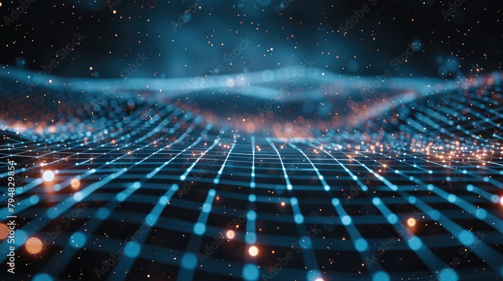 Futuristic AI technology themed thumbnail backdrop for versatile ...