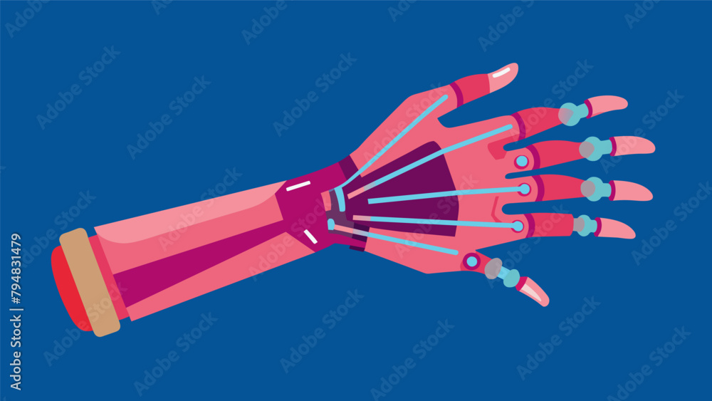 A prosthetic hand designed to bend and grip like a human hand inspired ...