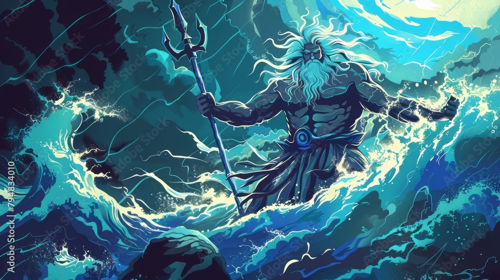 Poseidon is one of the Twelve Olympians in ancient Greek religion and ...