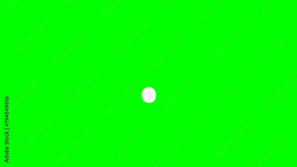 Cartoon talking simply mouth or funny face for side green screen insert ...