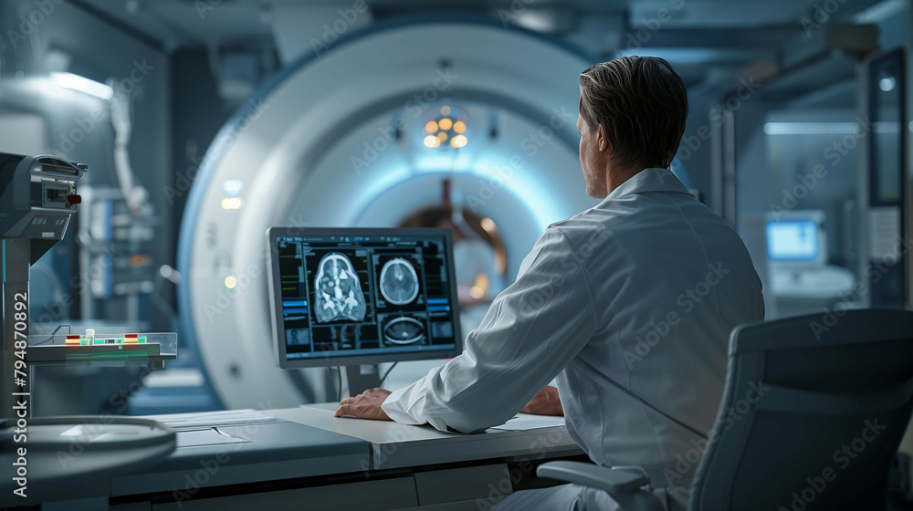 MRI scan examination is a crucial aspect of a patient's medical ...